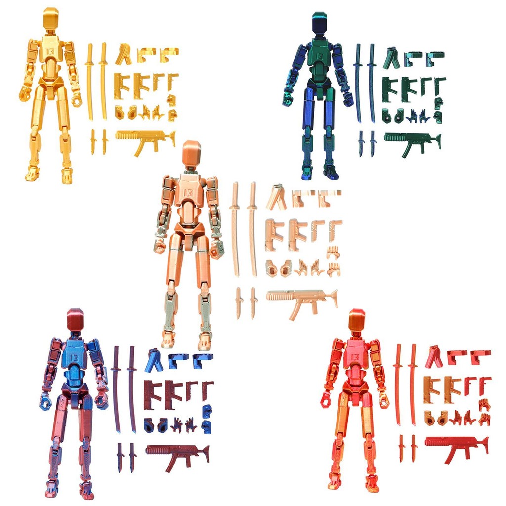 3D Printed Action Figure Hand Painted Figure Robot Action Figures Full ...