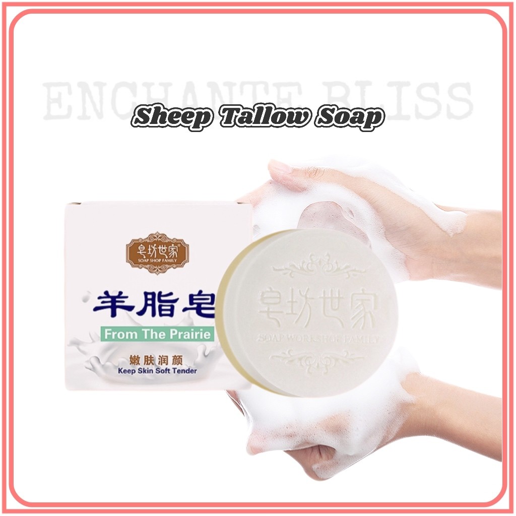 Sheep Tallow Handmade Shower Soap Sabun Mandi Susu Kambing 皂坊世家羊脂皂手工皂精油 ...