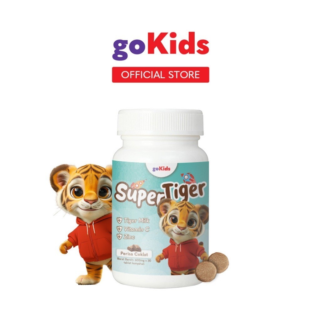 WellLand goKids Super Tiger Coklat for Kids | Anak pernafasan sokongan, anak batuk sakit cough ...