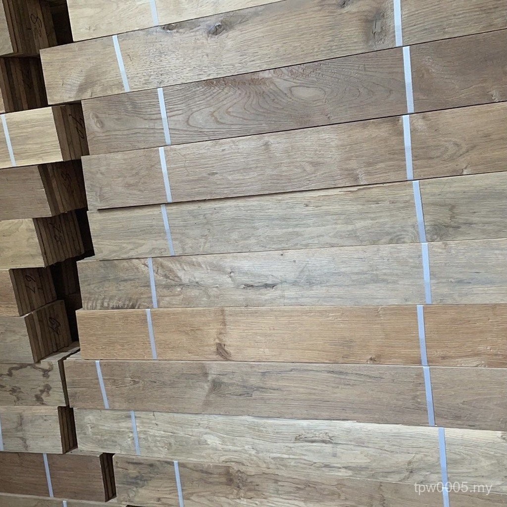Lantai kayu solid elm lama, lantai luluhawa, retro, bebas aldehid ...