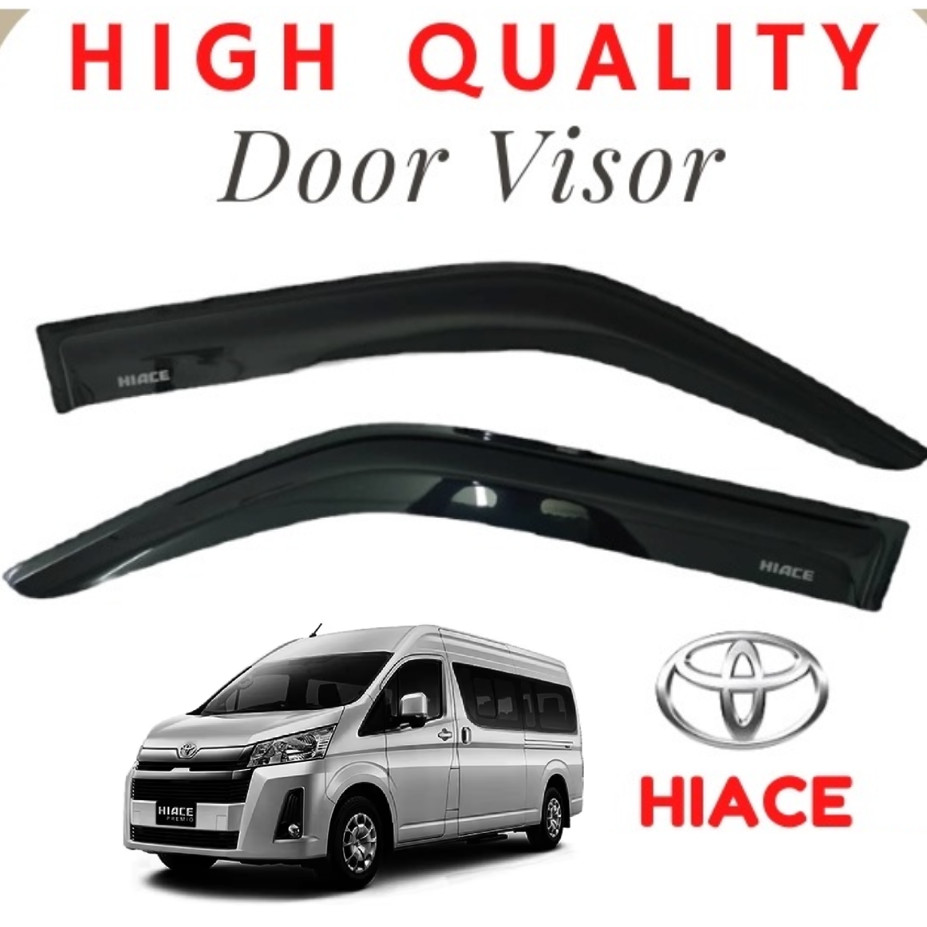 Toyota Hiace 2024 Terbaru Big (10cm Width) Window Door Visor Air Press ...