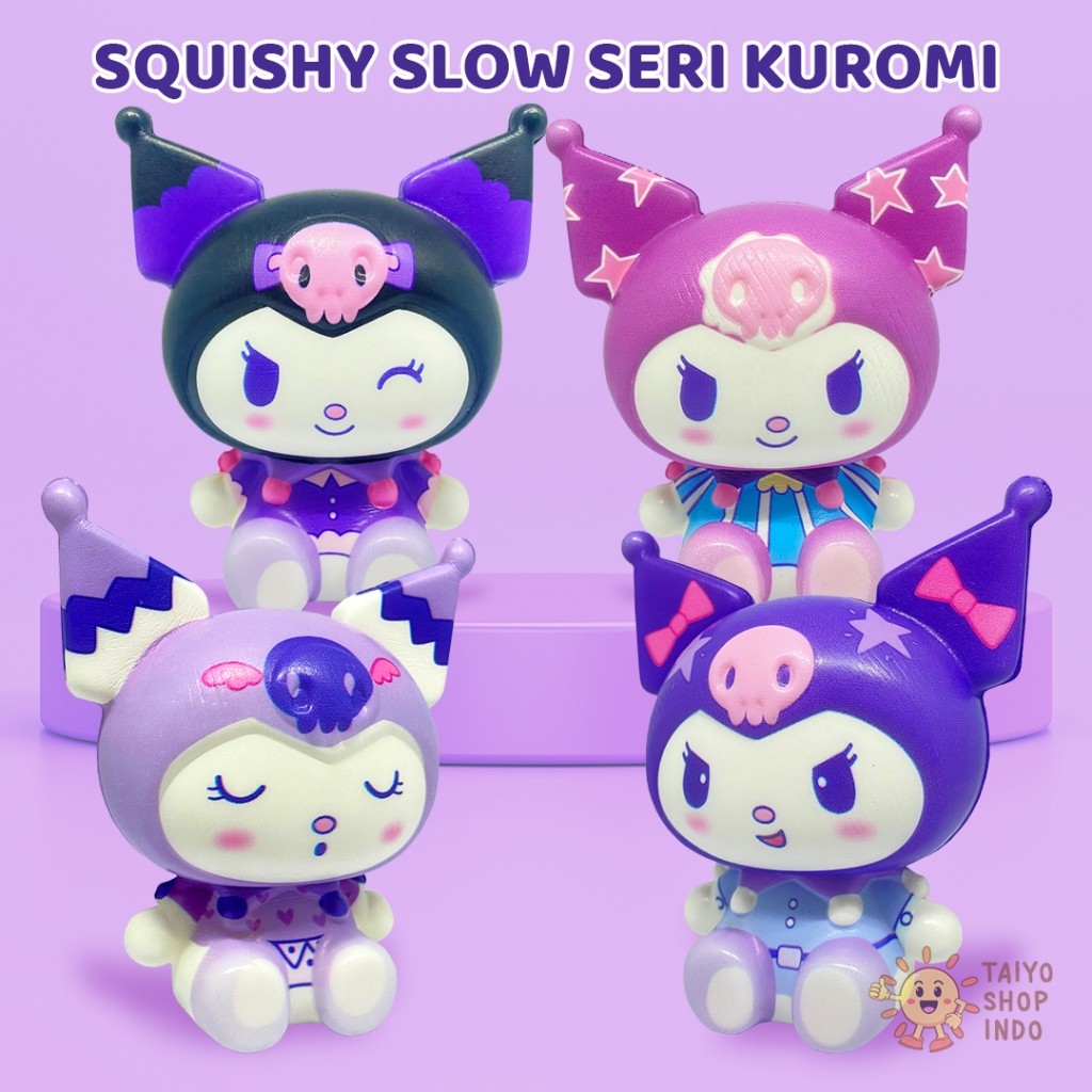 Squishy Kuromi Jumbo Slow Sanrio Character Squisi Squeeze Decompression ...