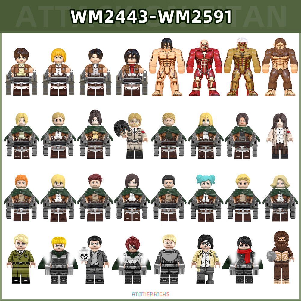 Attack on Titan Eren Levi Mikasa Ackerman Reiner Survey Corps Beast ...