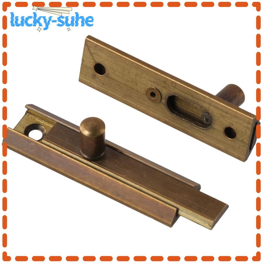 LUCKY-SUHE 4 Pcs Slide Bolt Latch, Bronze 2-inch Barrel Bolt Lock ...