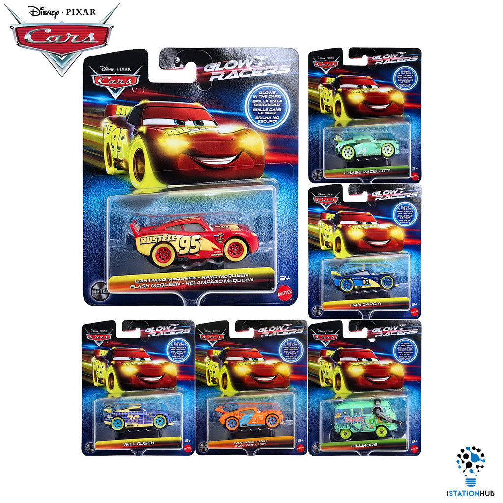 Disney Cars Glow Racers | Glows in the Dark | Gift Kids Children Toys ...