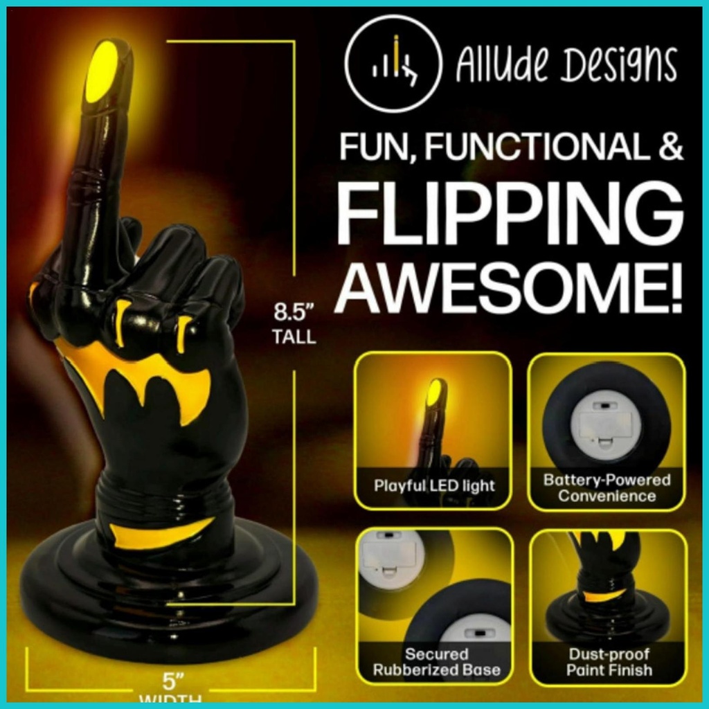 LED Middle Finger Statue Middle Finger Resin Garden Statue Middle ...