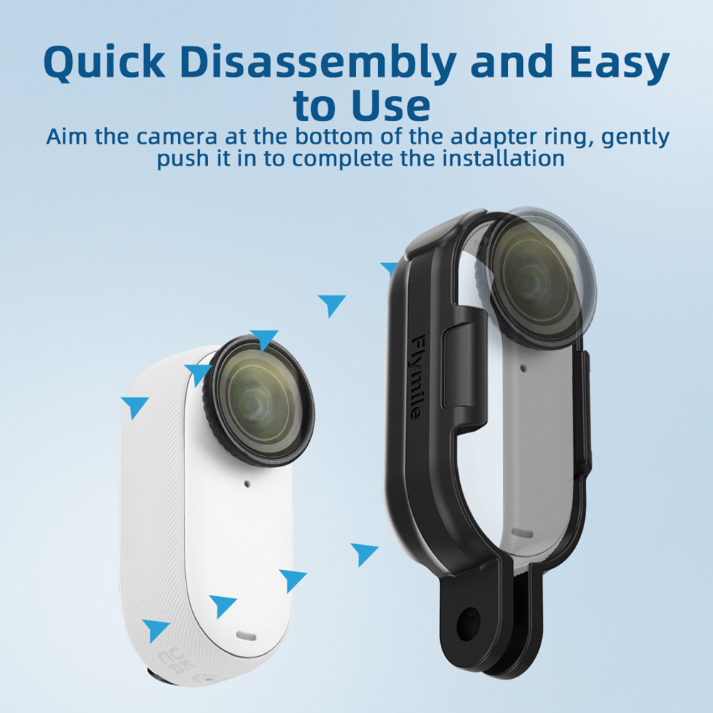 For Insta360 GO 3 GO 3S Vertical & Horizontal Action Mount Set Frame ...