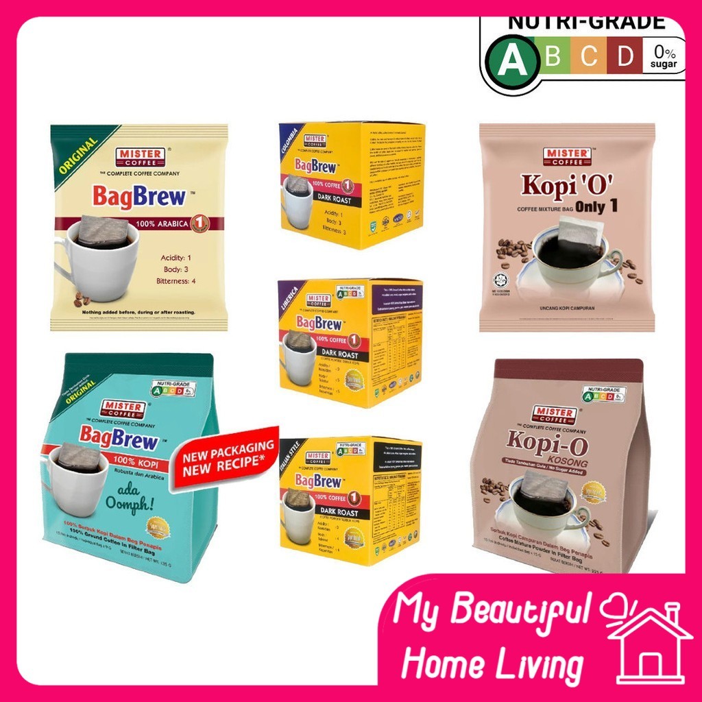 (FRESH BATCH) MBHL Mister Coffee Bag Brew Instant Coffee Arabica ...