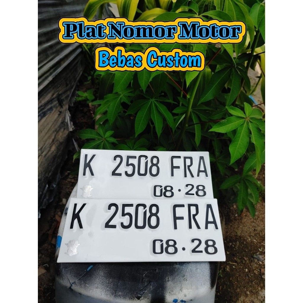 Create the Latest Minimalist Font Motorcycle Number Plates | Shopee ...