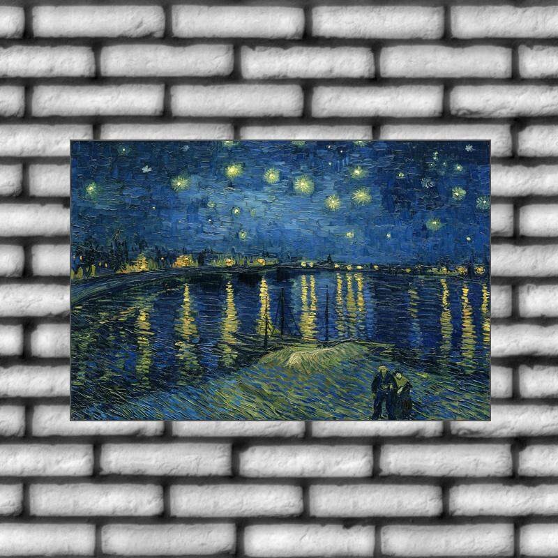 Starry Night On The Rhone River By Vincent Van Gogh Famous ...