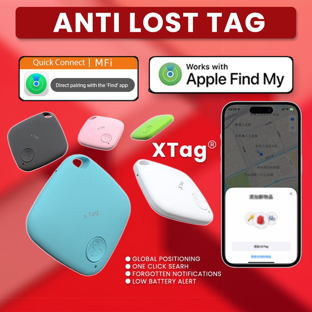 Apple Find My App Smart Tracker Anti Lost Tag Kids Luggage Key Finder ...