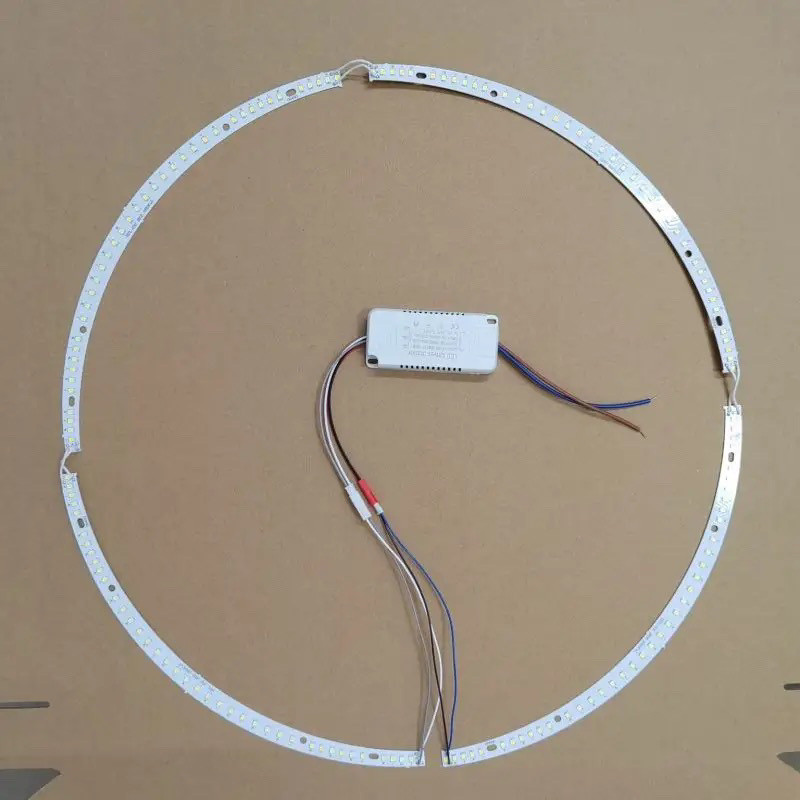 Round LED Ceiling Fan Arc-Shaped Invisible Light Source Male Female ...
