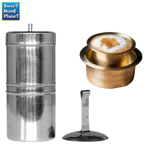 Stainless Steel South Indian Filter Coffee Maker Coffee Drip Maker ...