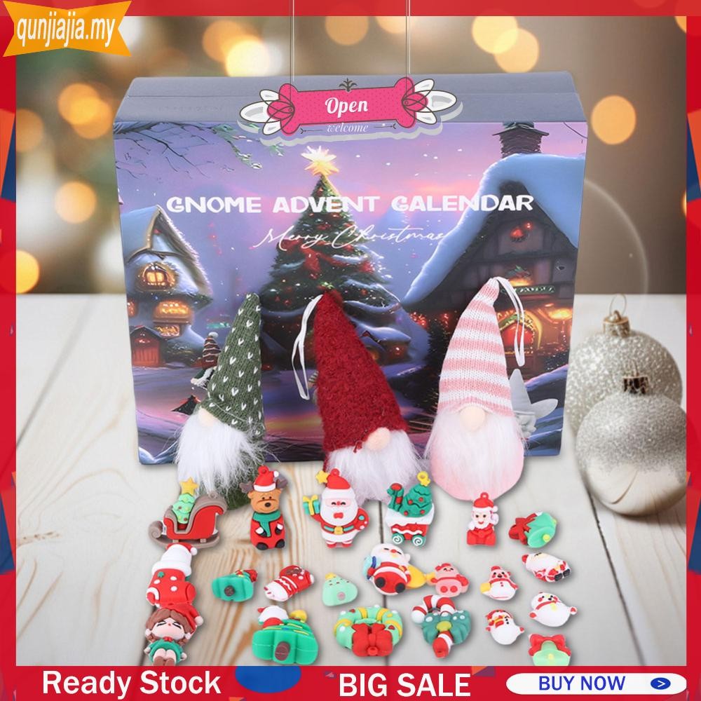 2024 Christmas Gnome Advent Calendar 24 Days Xmas Countdown Calendar ...