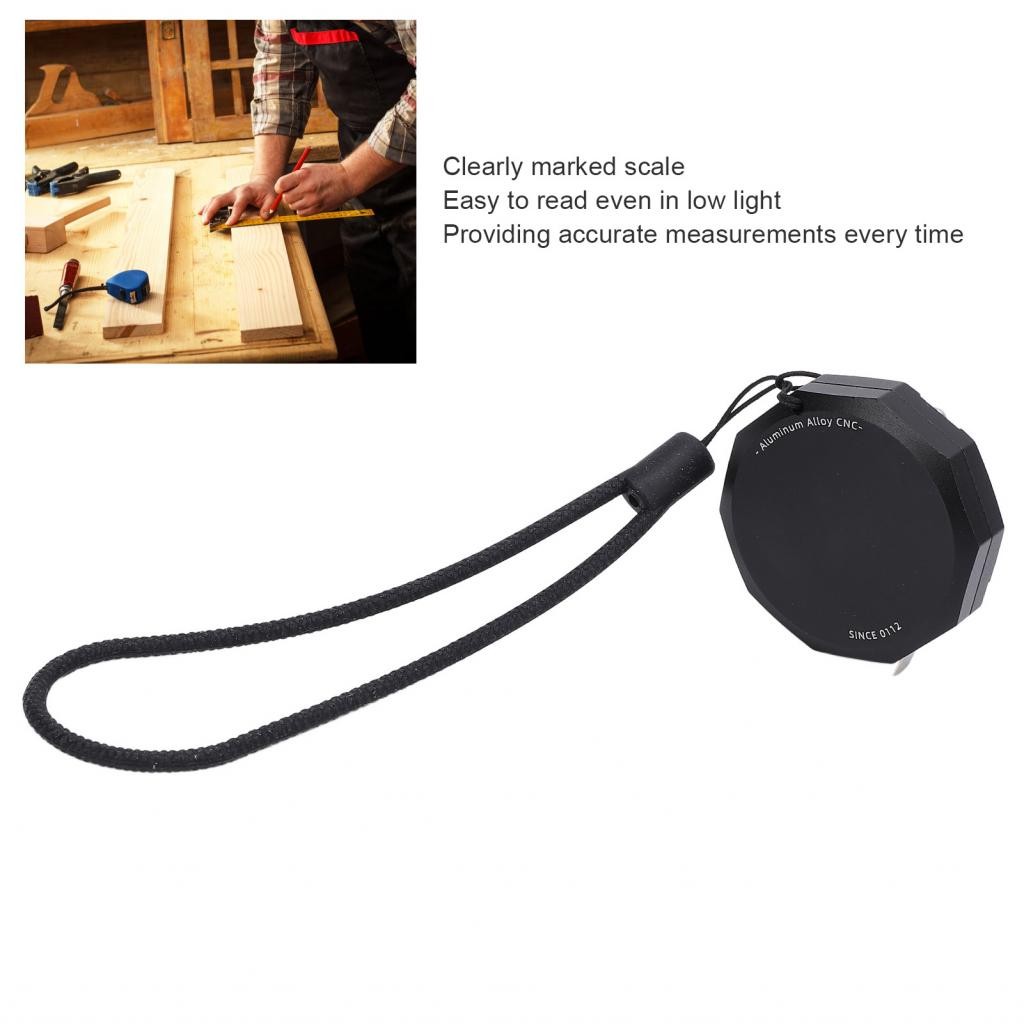 Superparis Aluminium Alloy Small Tape Measure Full Metal Spring Steel ...
