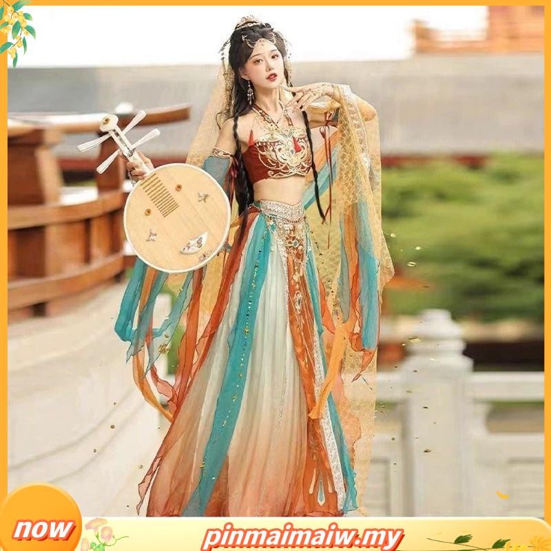 Original Ready Stock Women Clothes Set Exotic Hanfu Island Boats ...