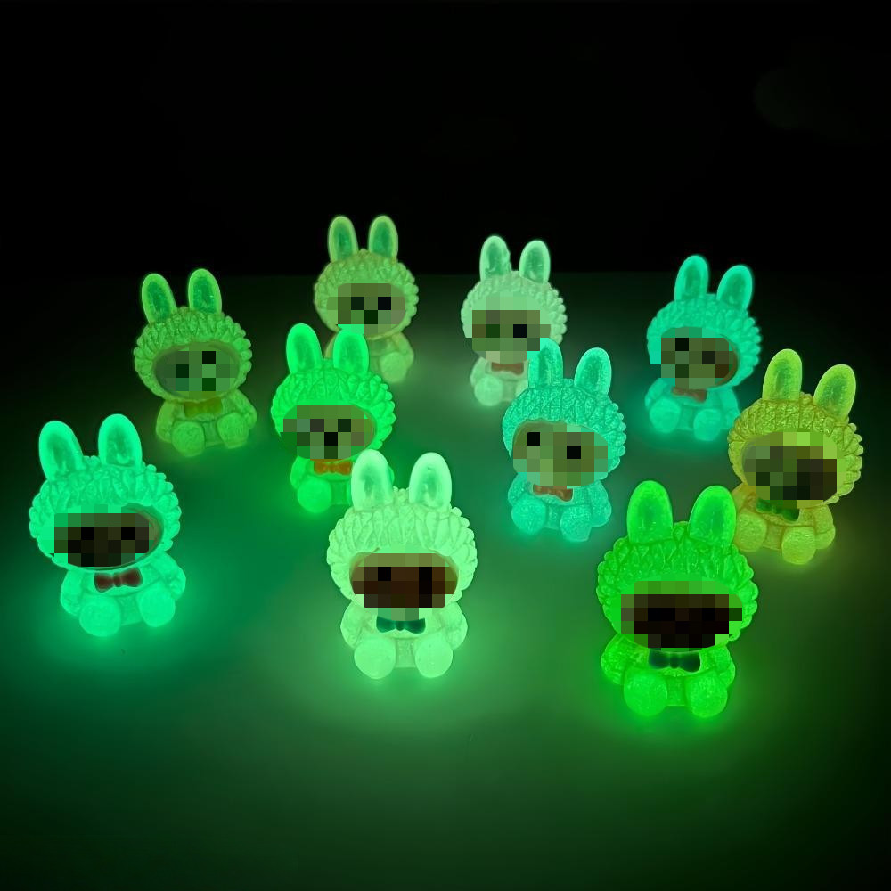 Candy Color labu Dolls, Noctilucent Luminous Cartoon Resin labu Toy ...