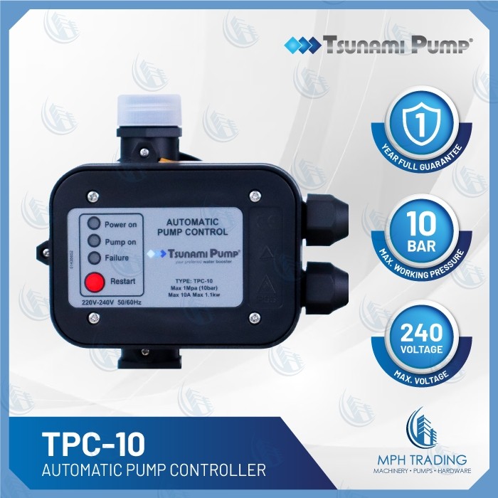 Tsunami TPC-10 PC Board Water Booster Pump Pressure Controller Automatic Pump Control Auto Water ...