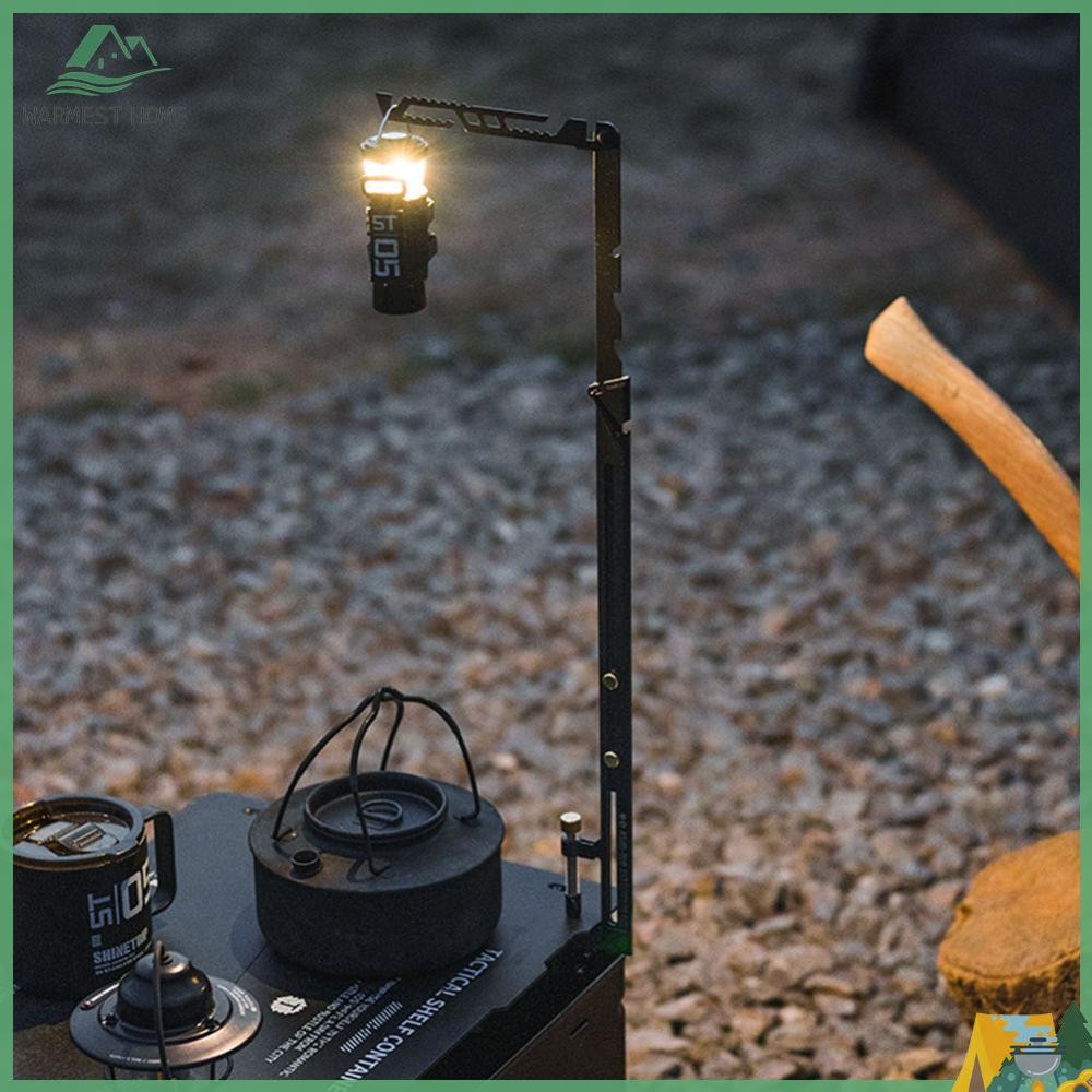 {Warm} Portable Folding Lamp Pole Stainless Steel Folding Table Lantern ...
