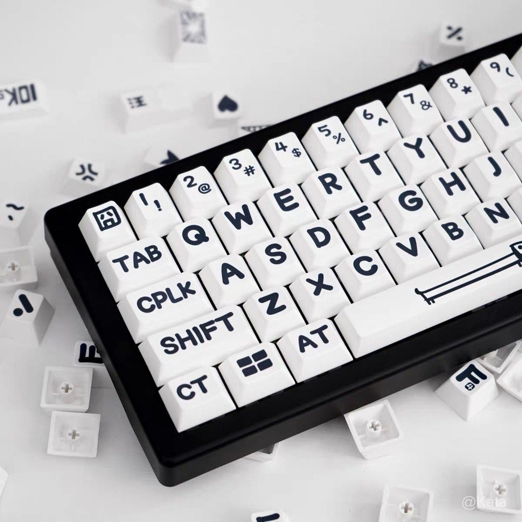 Animal Party Theme Large Character Mechanical Keyboard Keycap White PBT ...