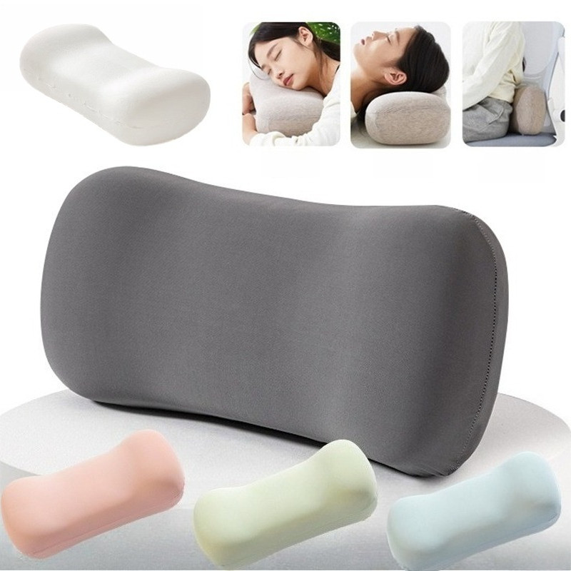 Multifunction Memory Foam Neck Pillow Ice silk nap pillow waist support ...