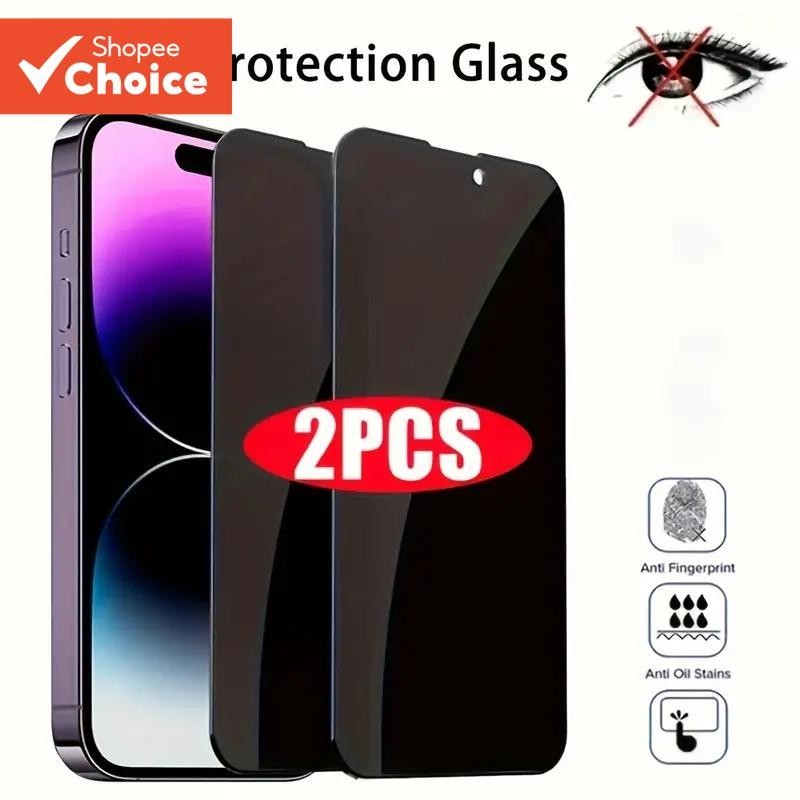 2Pcs Privacy Tempered Glass Film Screen Protectors for IPhone 11 15 12 ...
