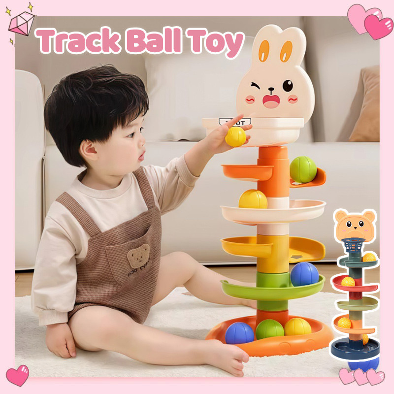 5 Layers Fun Rolling Slide Ball Removable Track Ball Baby Toys Early ...