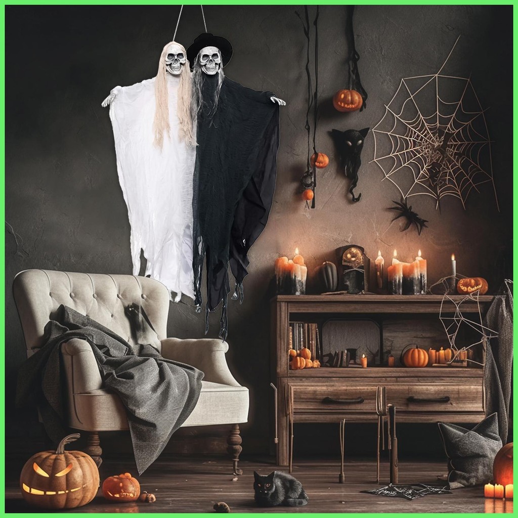 Outdoor Halloween Couple Decor Scary Bride Groom Halloween Decorations ...