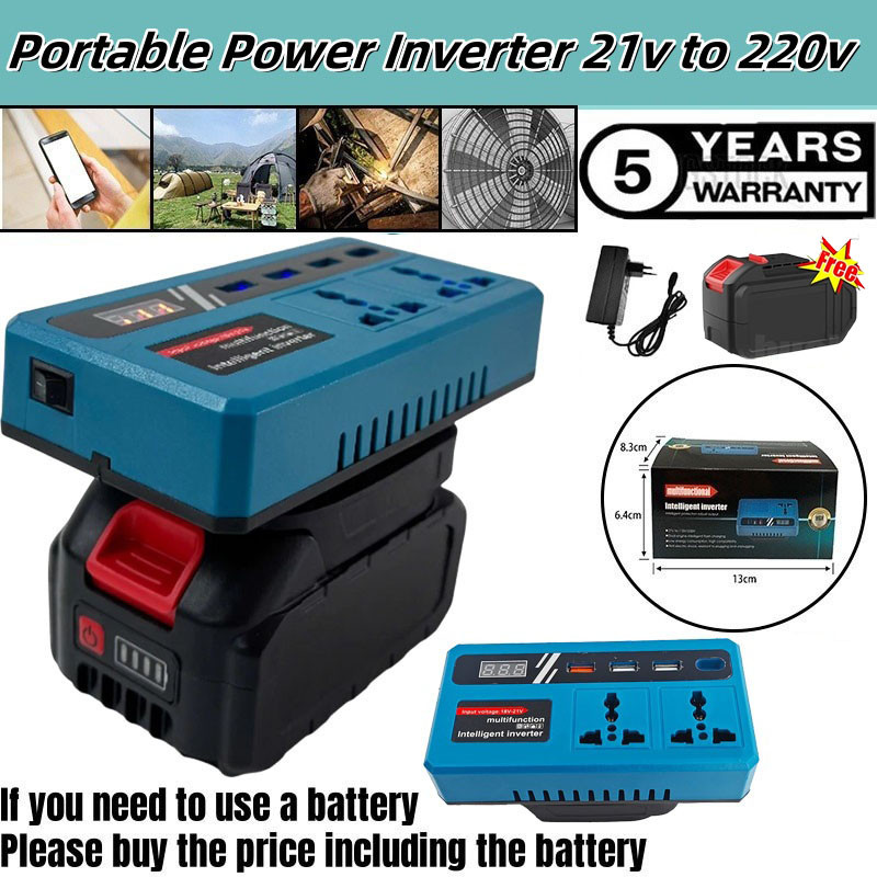 Makita Portable Power Inverters for 20V Battery Inverter 20vto 220v ...