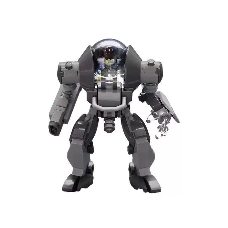 Black Shadow Combat Robot Soldier MOC Small Particle Building Blocks ...
