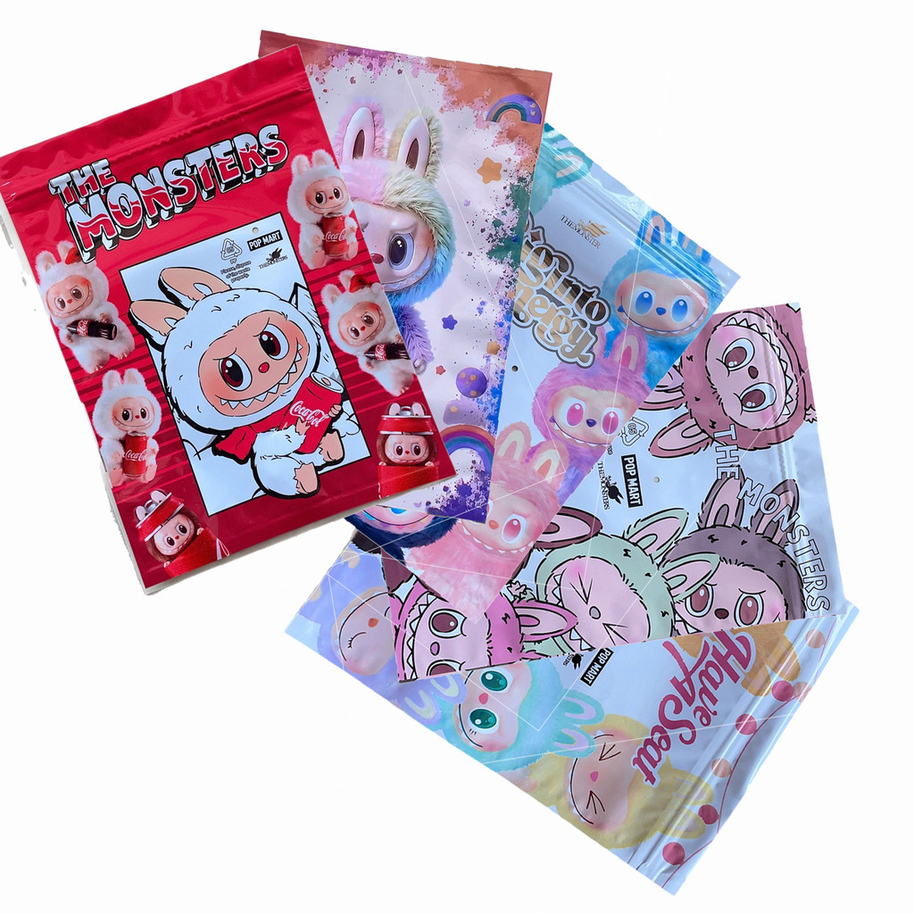 50pcs/1 Pack Cartoon Labubu Blind Bag Empty Bag Large Size Blind Box ...