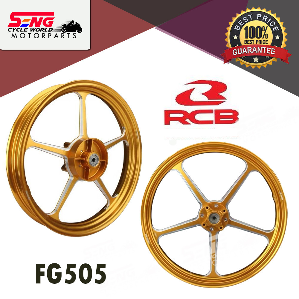 Y125 ZR/ LC135 5S FORGED SPORT RIM SET FG505 GOLD (RCB ORIGINAL ...