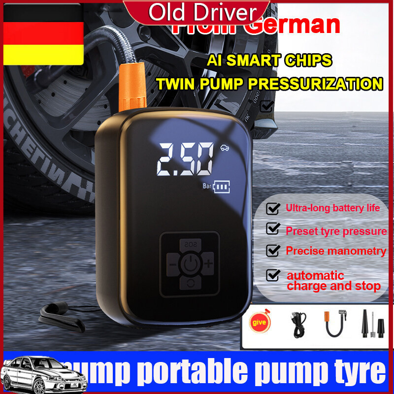 【80000mAh】Portable Air Pump Tyre pam tayar kereta motor Car Motorcycle ...
