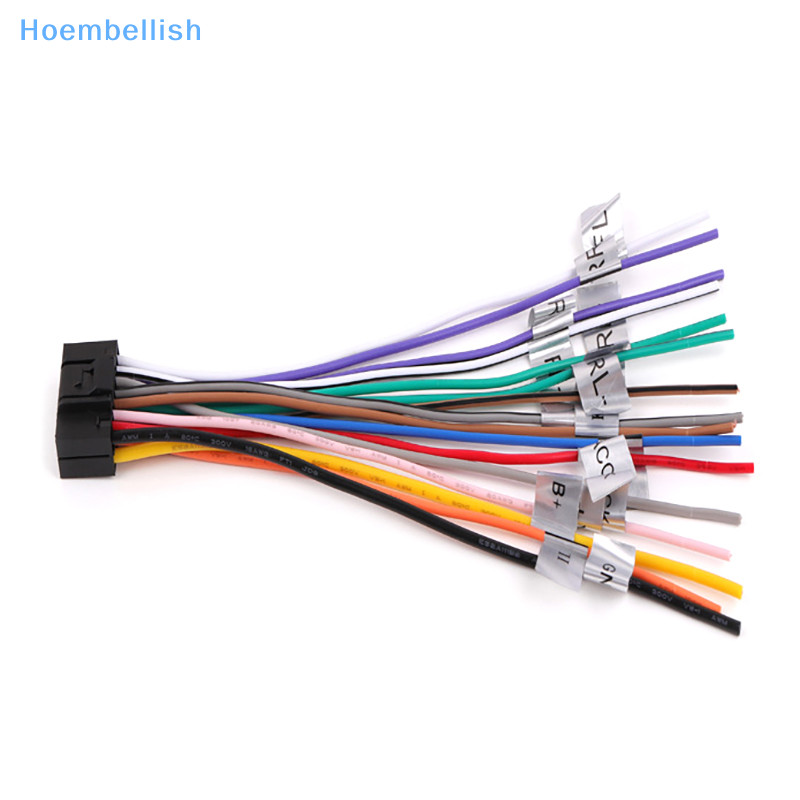 Hoe> Universal Power Horn Wire Plug 16 Pins Car Audio Wiring Harness ...