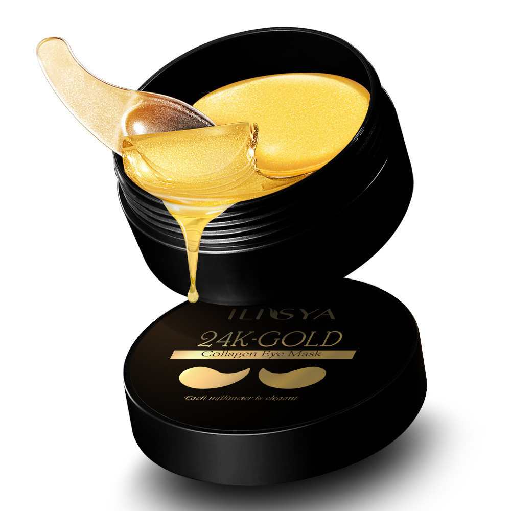 [Ready Stock] ILISYA24K Gold Eye Mask English Version Packaging temu ...