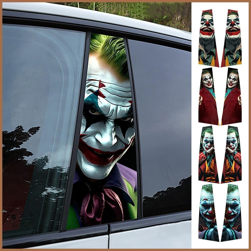 Clown Car Stickers SUV Window Humorous Clown Stickers Waterproof Car ...
