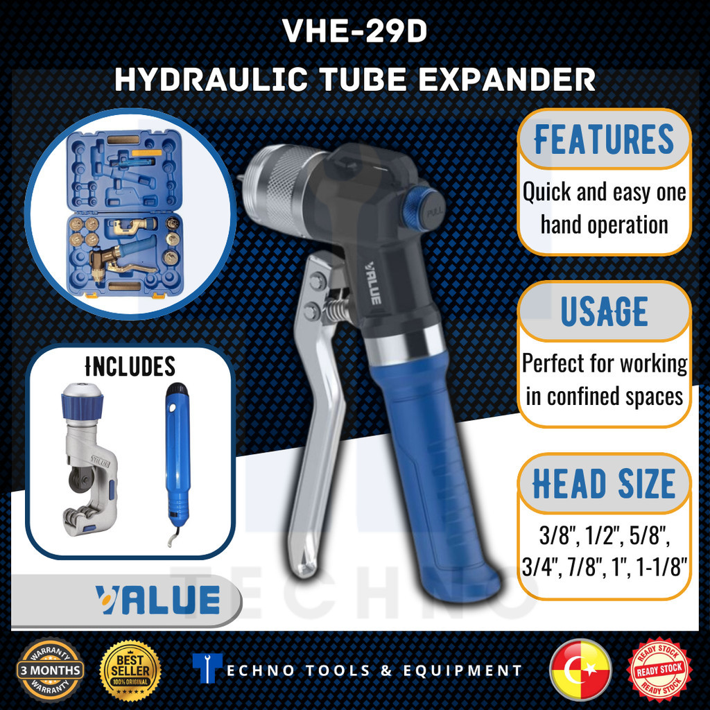 READY STOCK!! VALUE Hydraulic Tube Expander VHE-29D | Shopee Malaysia