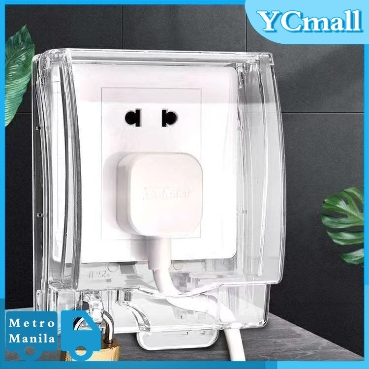86 Type Socket Box With Lock Transparent Switch Socket Cover | Shopee ...