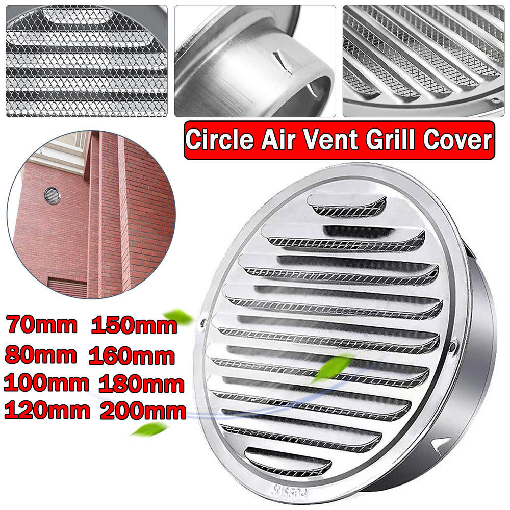 Stainless Steel 70mm-200mm Air Outlet Vents, Round Soffit Vents ...