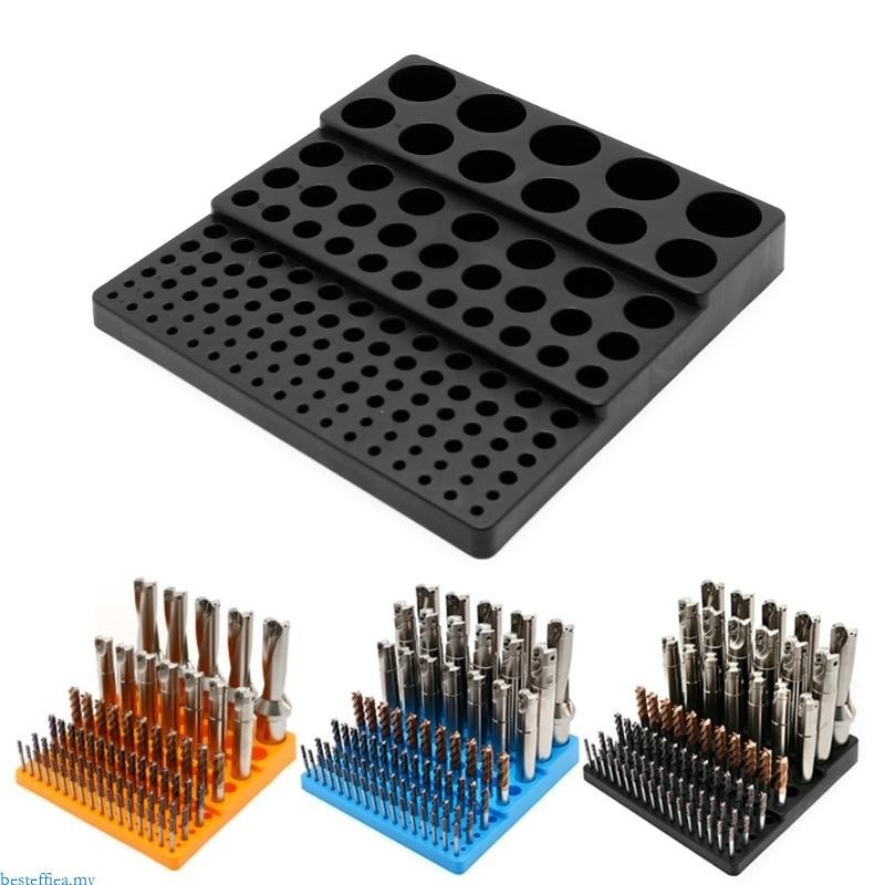 beste Drill Bit Storage Box with 131 Hole Collets Storage Box Case for ...
