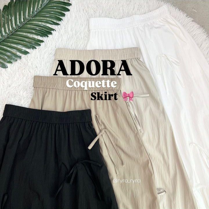 ADORA SKIRT ( RIBBON ) - COTTON PARACHUTE | Shopee Malaysia
