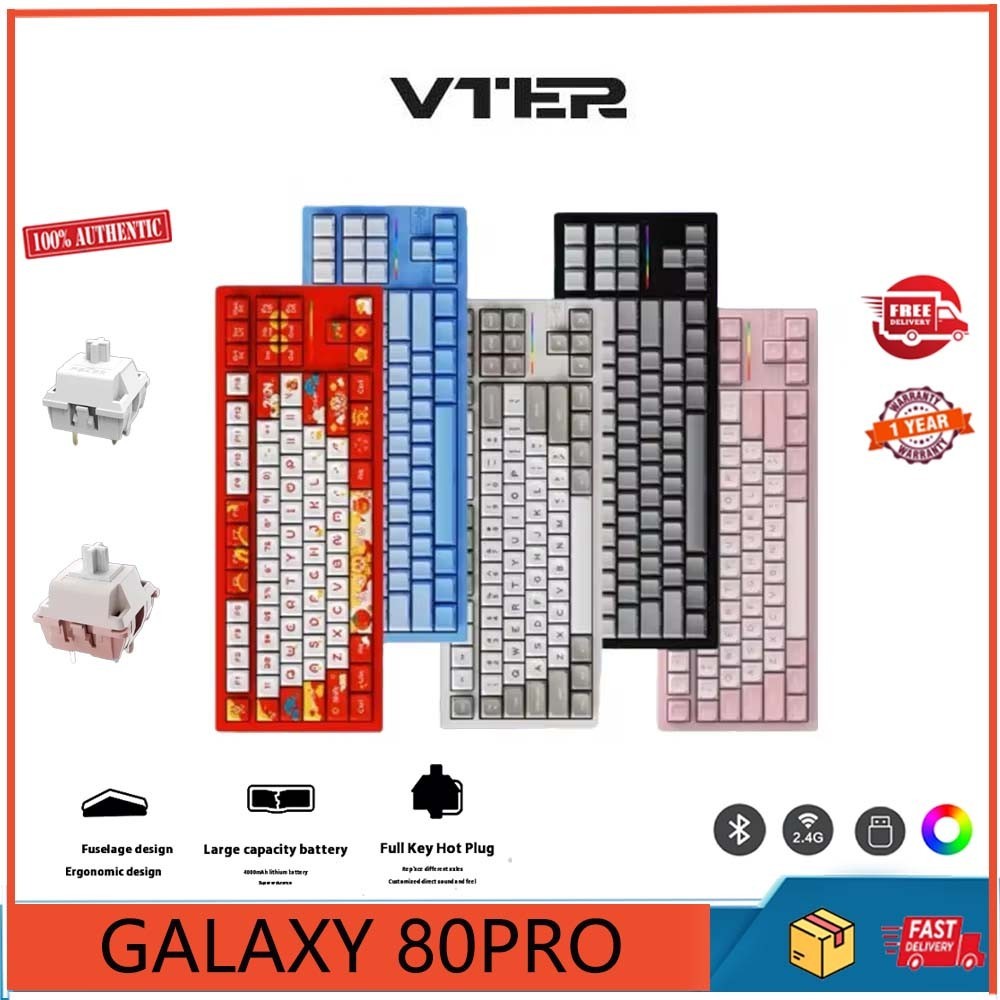 VTER Galaxy 80pro customized aluminum alloy mechanical keyboard, three ...