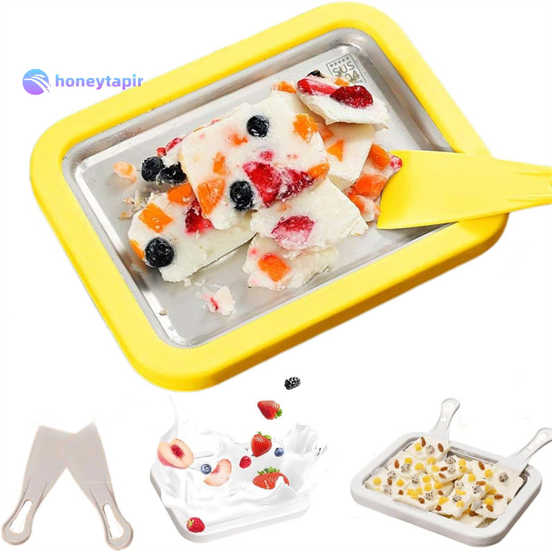 honeytapir Home Fried Yogurt Machine DIY Mini Ice Cream Roll Maker ...