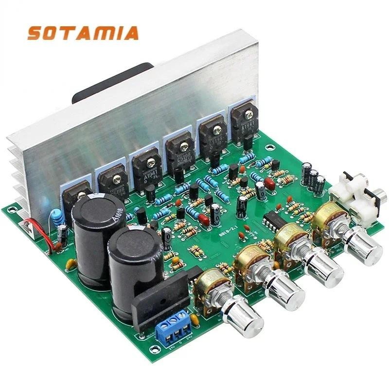 SOTAMIA HiFI Power Amplifier Board 5198 1941 Tube Amplifiers 2.1 Channel Audio Amplificador ...