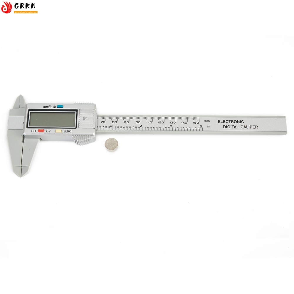 [GRKN] Digital Vernier Calipers 150mm LCD Electronic Carbon Fiber Meter ...