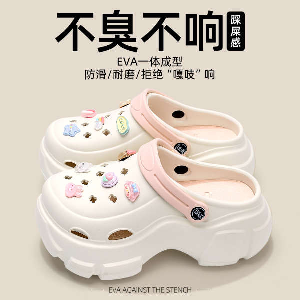 crocs crocs women Kasut Lubang Platform Pakaian Musim Panas Wanita 2024 ...