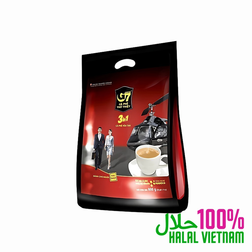 G7 Trung Nguyen 3 in 1 milk coffee 800g package (50s x 16g) - 100% ...
