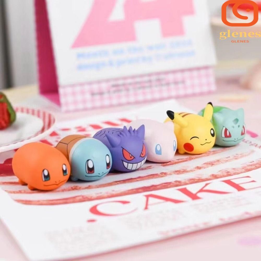 GLENES Pikachu Stackable Figure, PVC Doll Statue Pikachu Model Doll ...