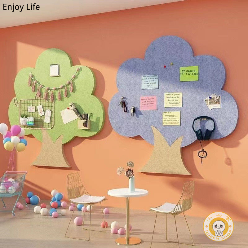 Fun and Creative Tree-shaped Felt Message Board Wall Stickers ...
