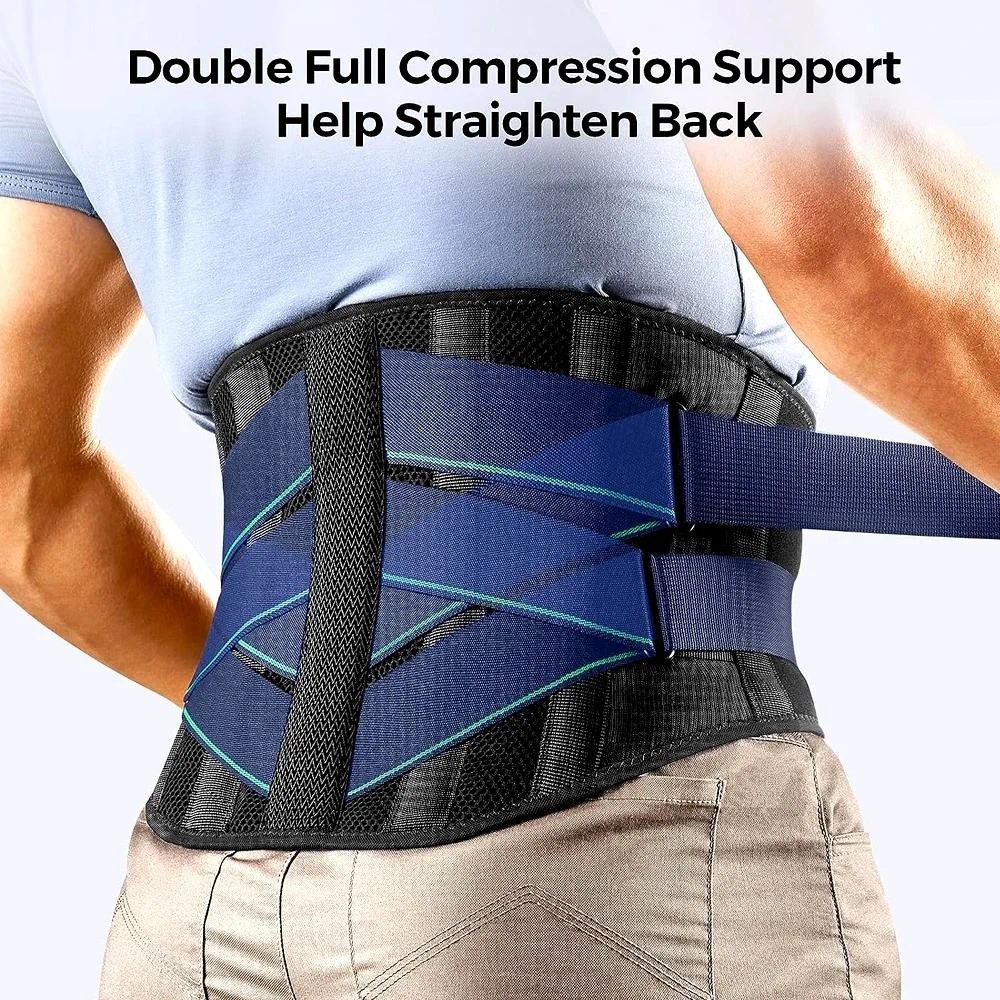 Sports Lower Back Brace with 5 Stays Anti-skid Orthopedic Lumbar ...